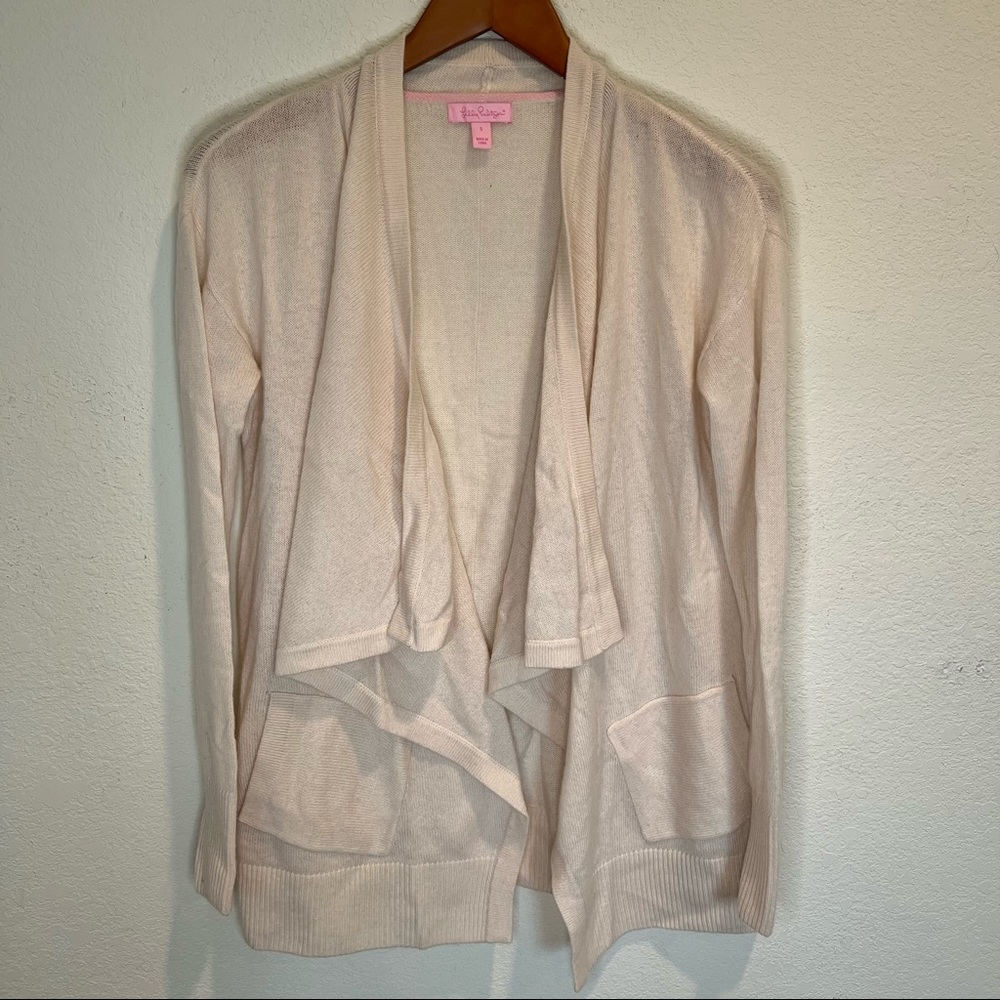 Lilly Pulitzer Cream Cashmere Cardigan - Gem